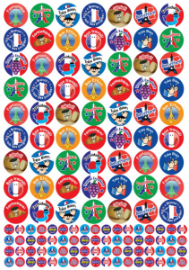 Learn Foreign Language Skills French Variety bumper reward stickers