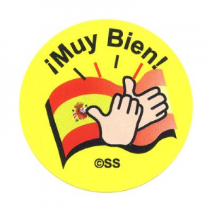 Learn Foreign Language Skills Muy Bien Clapping Hands Sticker