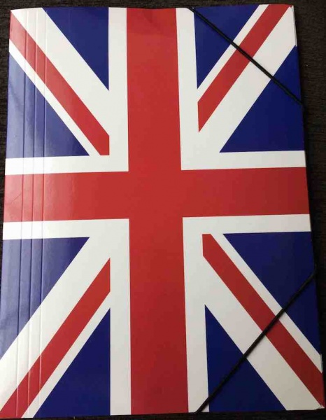 Learn Foreign Language Skills United kingdom flag folder