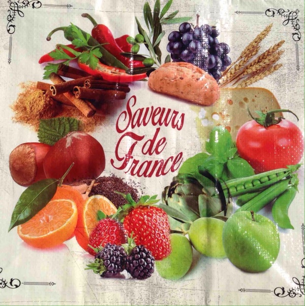 Learn Foreign Language Skills Shopping bag French vegetables fruits sac ...
