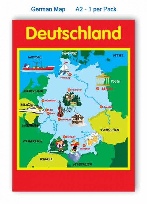Learn Foreign Language Skills German Map